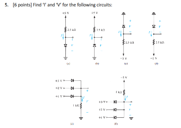 Solved 5. [6 ﻿points] ﻿Find ' \( ﻿l \) ' ﻿and ' \( ﻿V \) ' | Chegg.com