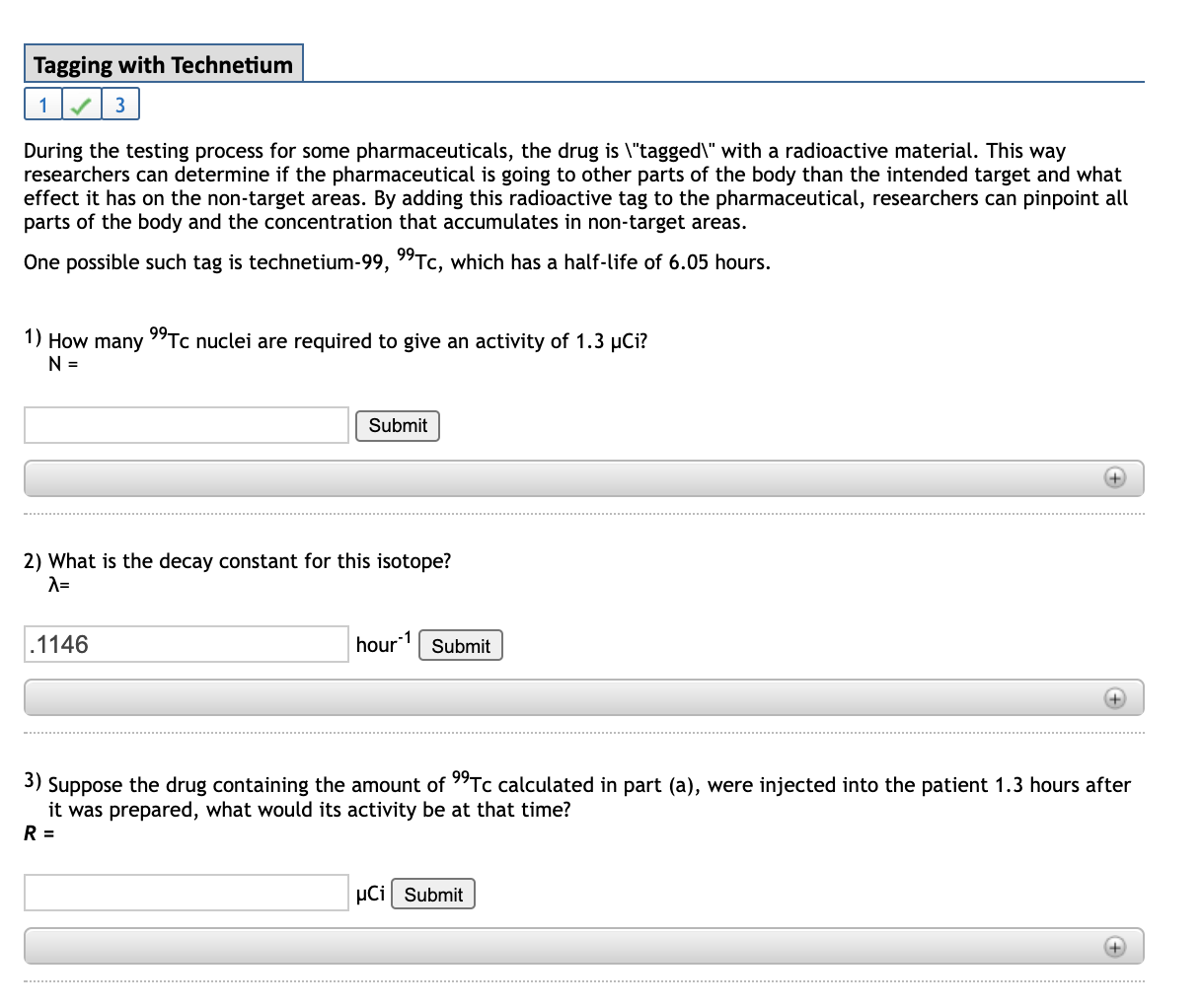 Solved Tagging with Technetium 1 3 During the testing | Chegg.com