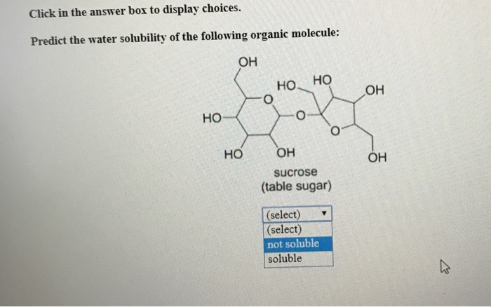 Solved Click in the answer box to display choices. Predict | Chegg.com