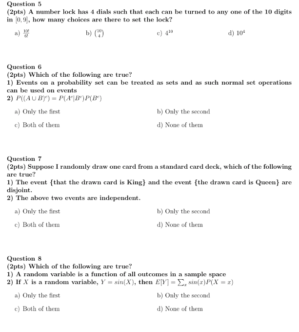 Solved First Problem (20 points; 2pts each) Draw a box | Chegg.com