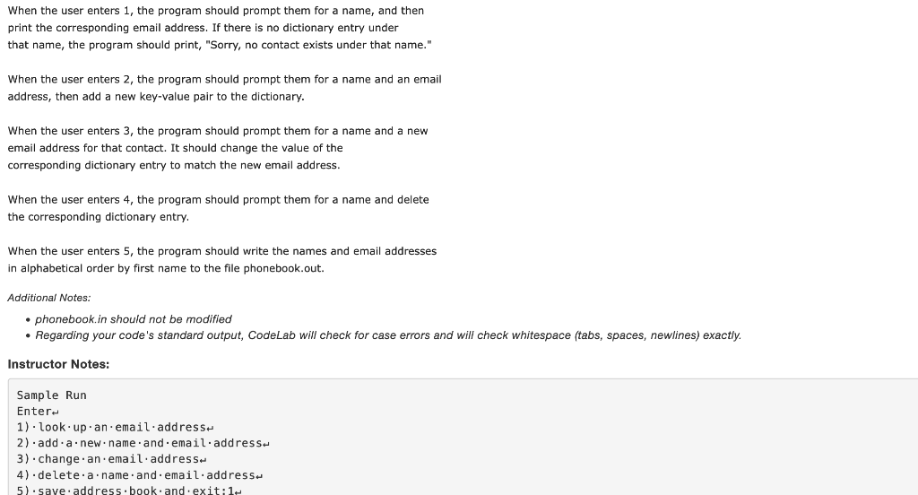 Solved Your program should read from the file, storing the | Chegg.com