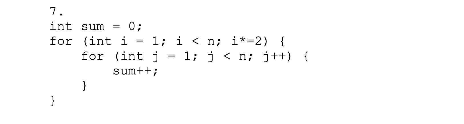 Solved For each of the program snippets below, what is the | Chegg.com