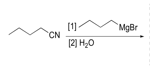 Solved MgBr CN " [1] [2] H2O | Chegg.com