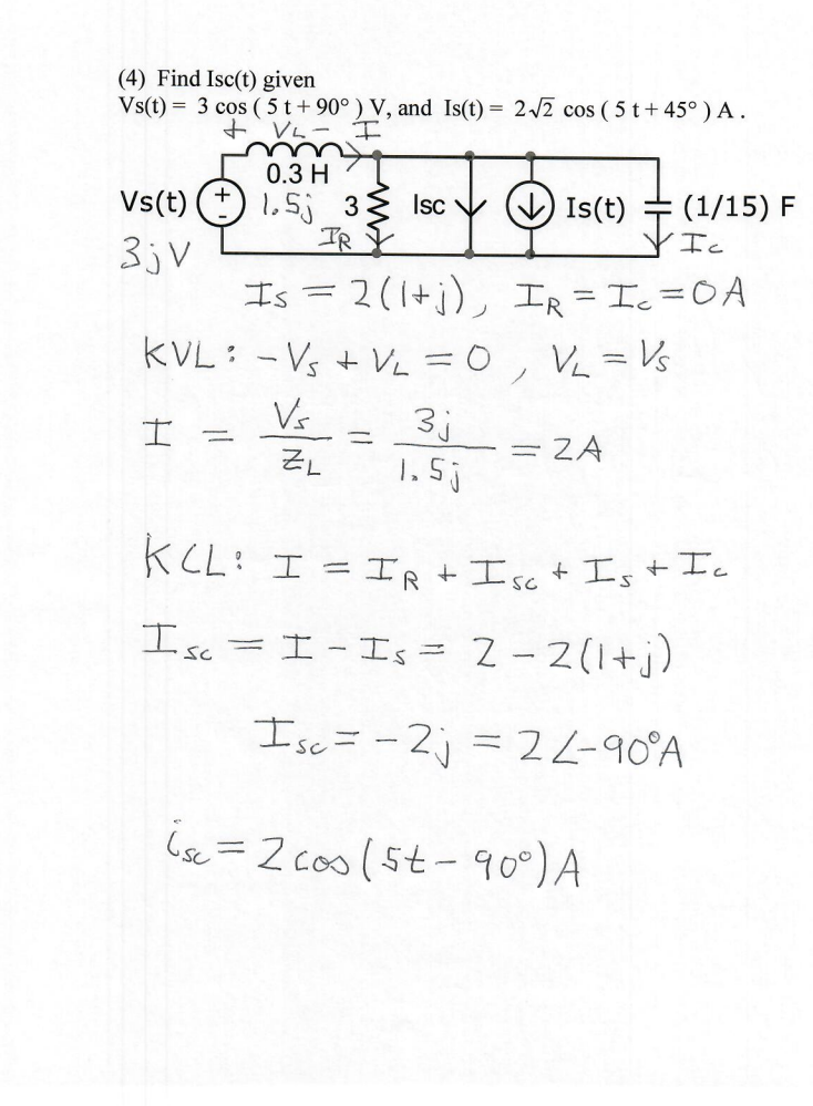 Solved ECE 20100 HW 21 due 4/15/20 (1) Use superposition to | Chegg.com