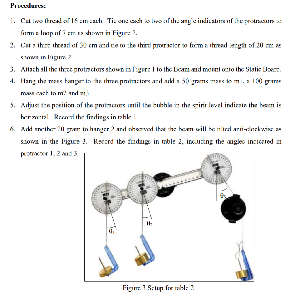 Solved i gave how i set up both my experiments and the table | Chegg.com