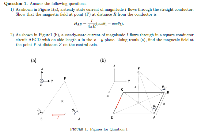 Solved Question 1. ﻿Answer the following questions.As ﻿shown | Chegg.com