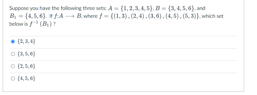 Solved Suppose you have the following three sets: | Chegg.com