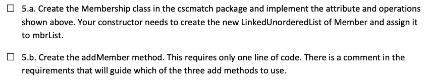 5. Implement Membership part 1 (10 pts) Membership | Chegg.com