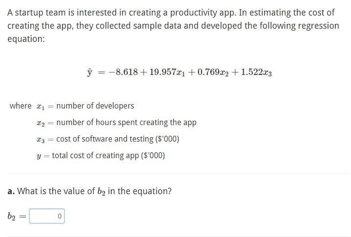 Solved A startup team is interested in creating a | Chegg.com
