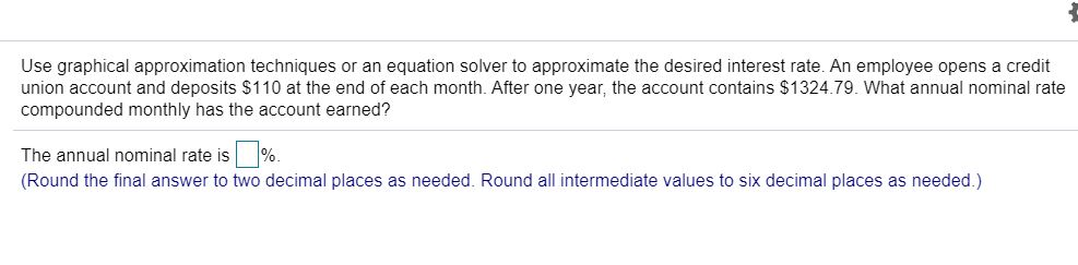 Solved Use graphical approximation techniques or an equation | Chegg.com