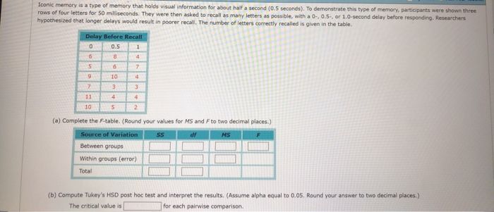 Solved iconic memory is a type of memory that holds visual | Chegg.com