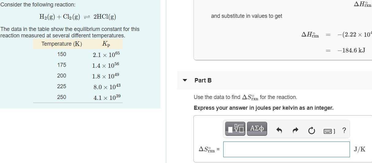 Solved AHX and substitute in values to get AHXD -(2.22 x 10 | Chegg.com