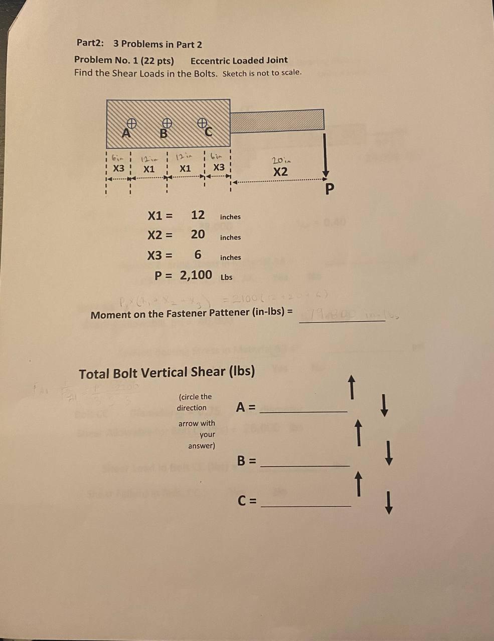 Solved Part2: 3 Problems in Part 2 Problem No. 1 (22 pts) | Chegg.com