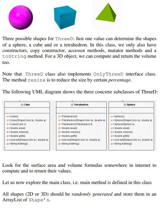 Solved Practice java programming with inheritance and | Chegg.com