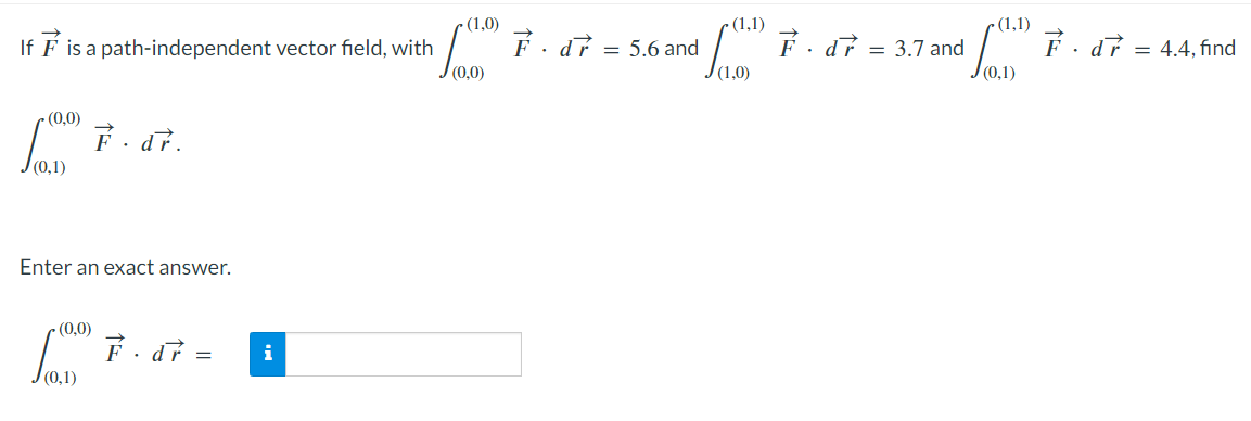 [Solved]: If ( vec{F} ) is a path-independent vector fi