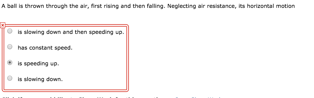 Solved A ball is thrown through the air, first rising and | Chegg.com