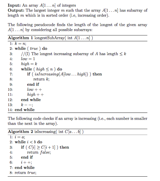 Solved 6 7 8 Input An Array A 1n Of Integers Output