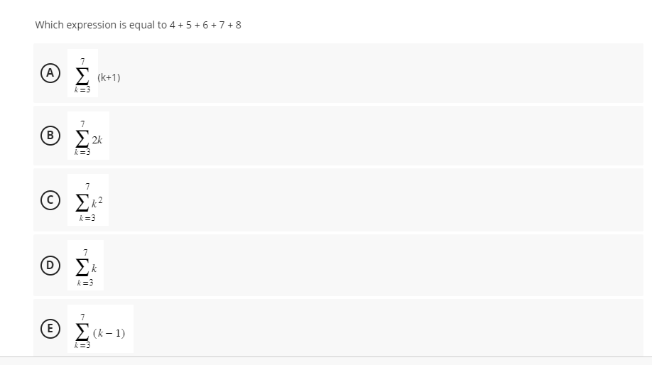 Solved Which expression is equal to | Chegg.com