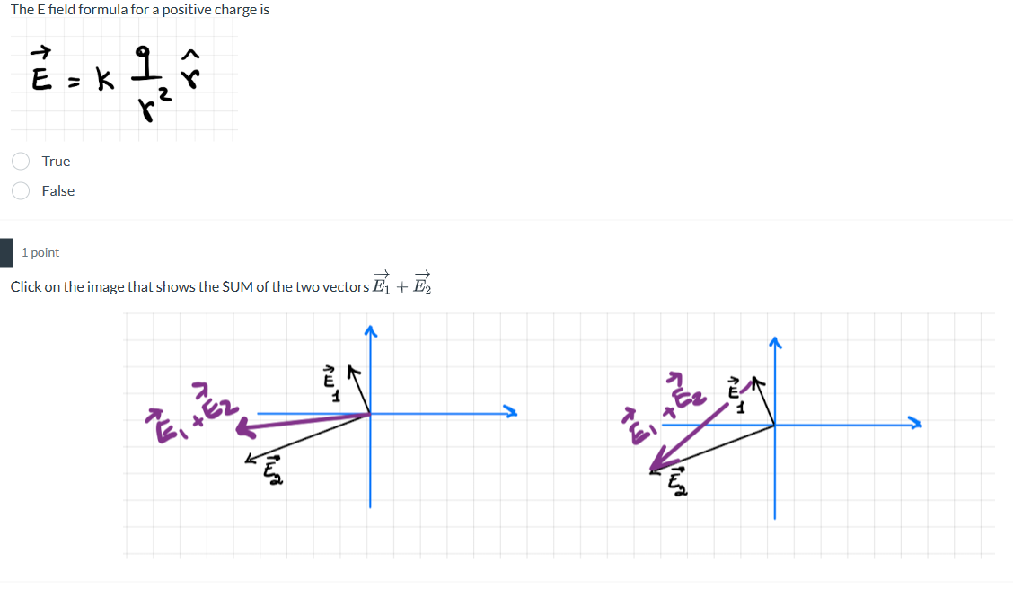 Solved 1 point the negative charge. 1 point In the image you | Chegg.com