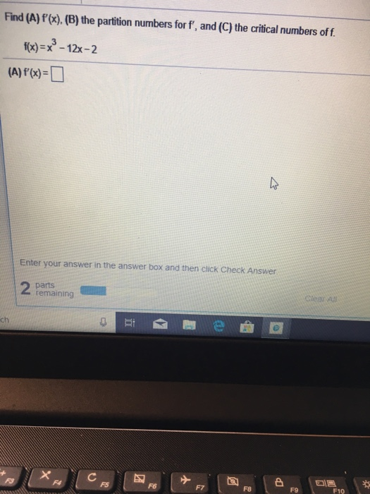 Solved Find (A) f(x). (B) the partition numbers for f', and | Chegg.com