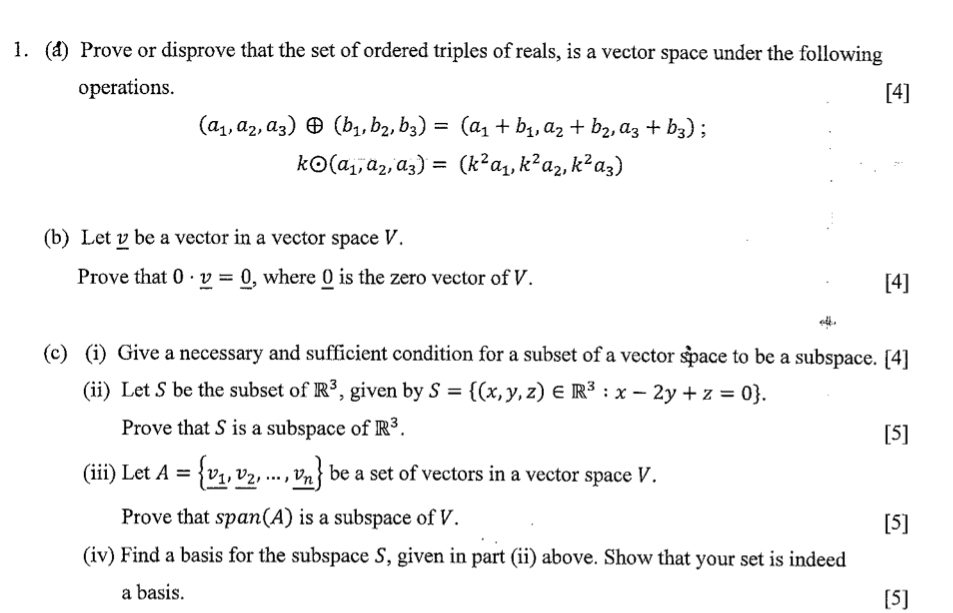 Solved (a) Prove or disprove that the set of ordered triples | Chegg.com