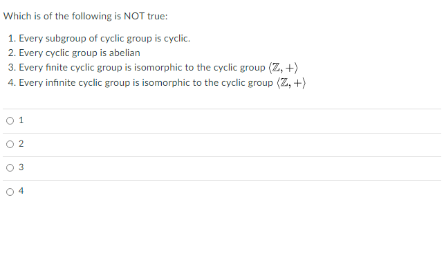 Solved Which is of the following is NOT true: 1. Every | Chegg.com