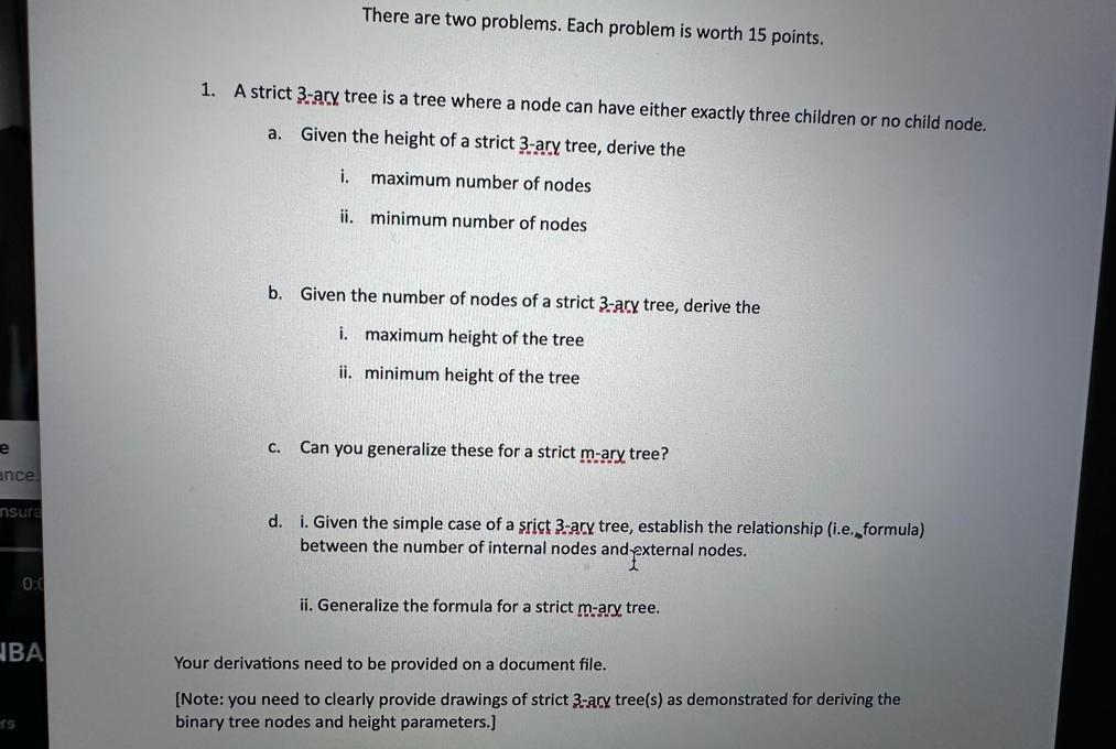 Solved There are two problems. Each problem is worth 15 | Chegg.com