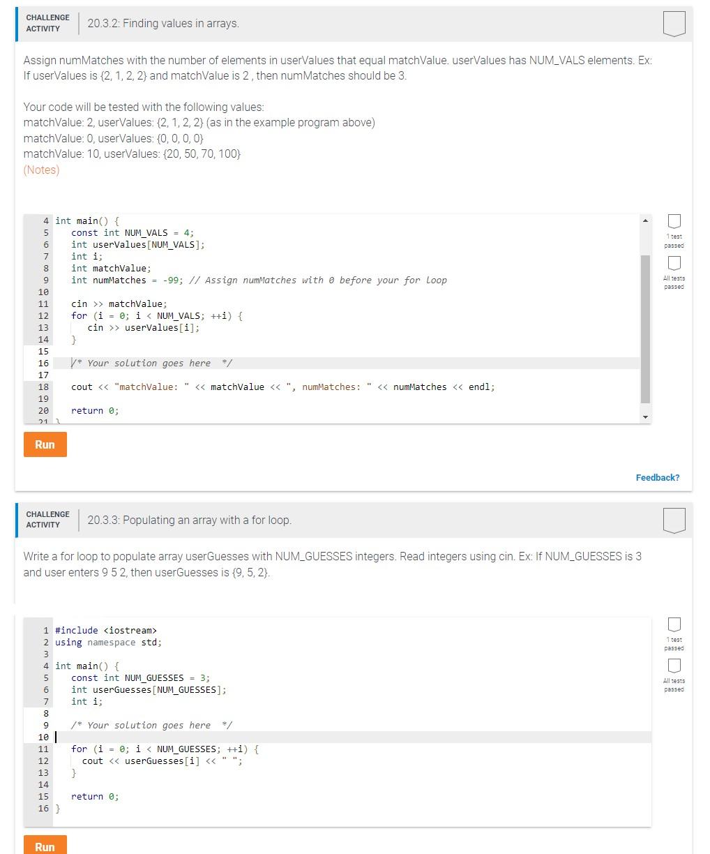 Solved Assign numMatches with the number of elements in | Chegg.com