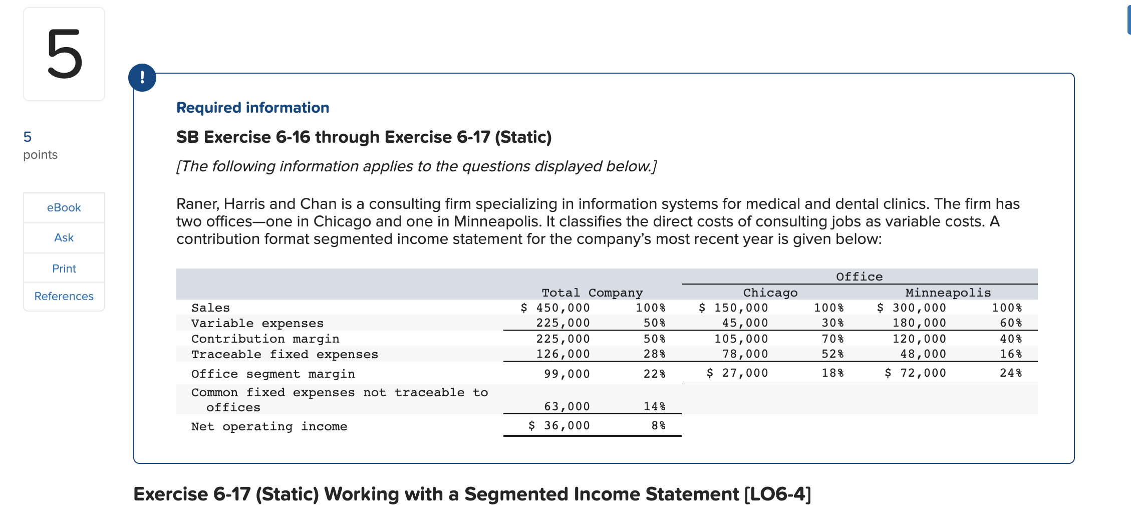 Solved Required information SB Exercise 6-16 through | Chegg.com