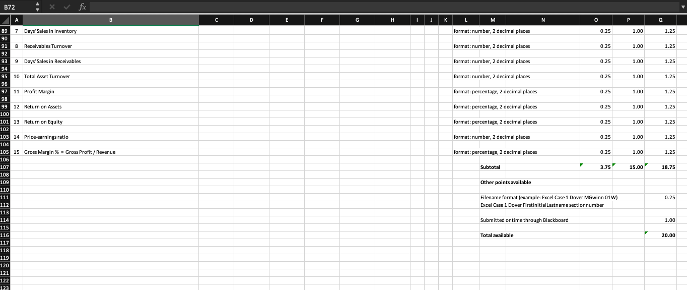 The instructions for the case (20 points) are on the | Chegg.com