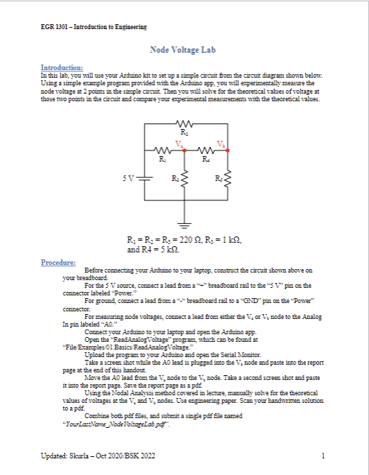 Solved Using the Nodal Analysis method covered in lecture, | Chegg.com