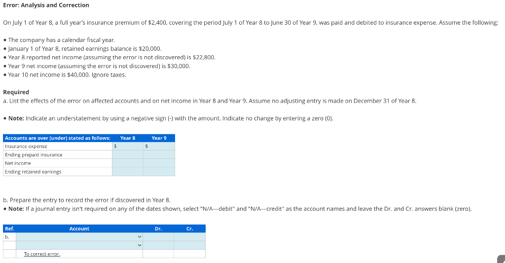 Solved On July 1 of Year 8 , a full year's insurance premium | Chegg.com