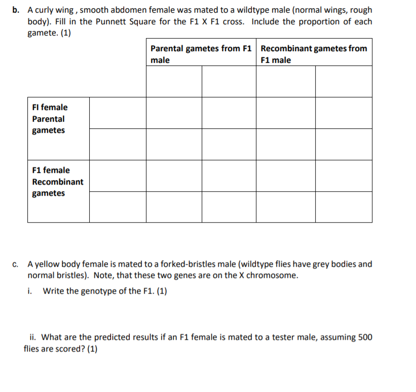 Solved This is a Biology 207 (Genetics) Question, its long | Chegg.com