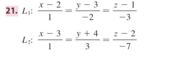Solved Determine Whether The Lines L1 And L2 Are Parallel 9137