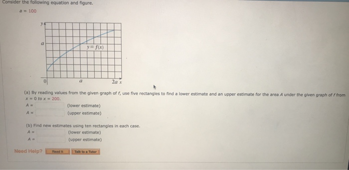 Solved Consider the following equation and figure. a 100 (a) | Chegg.com