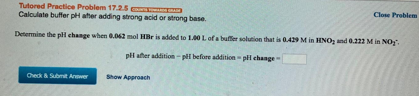 Solved Tutored Practice Problem 17.2.5 COUNTS TOWARDS GRADE | Chegg.com