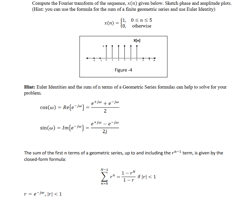 Solved Compute the Fourier transform of the sequence, x(n) | Chegg.com