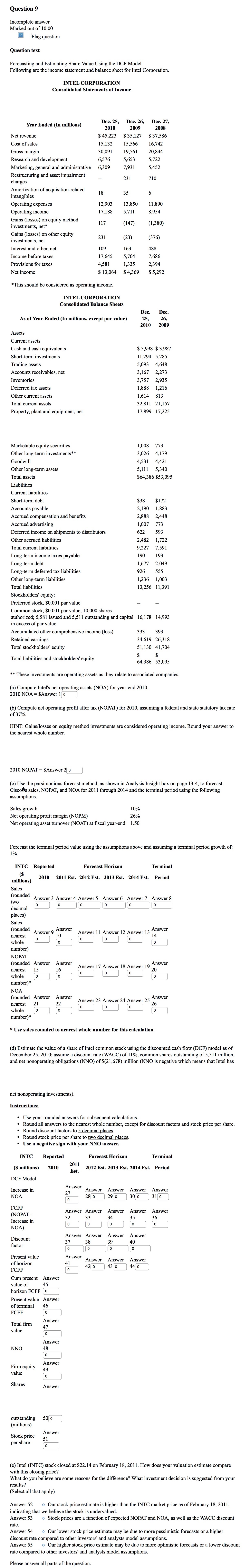 Solved Forecasting and estimating share value using the DCF | Chegg.com Solved Forecasting and estimating share value using the DCF | Chegg.com