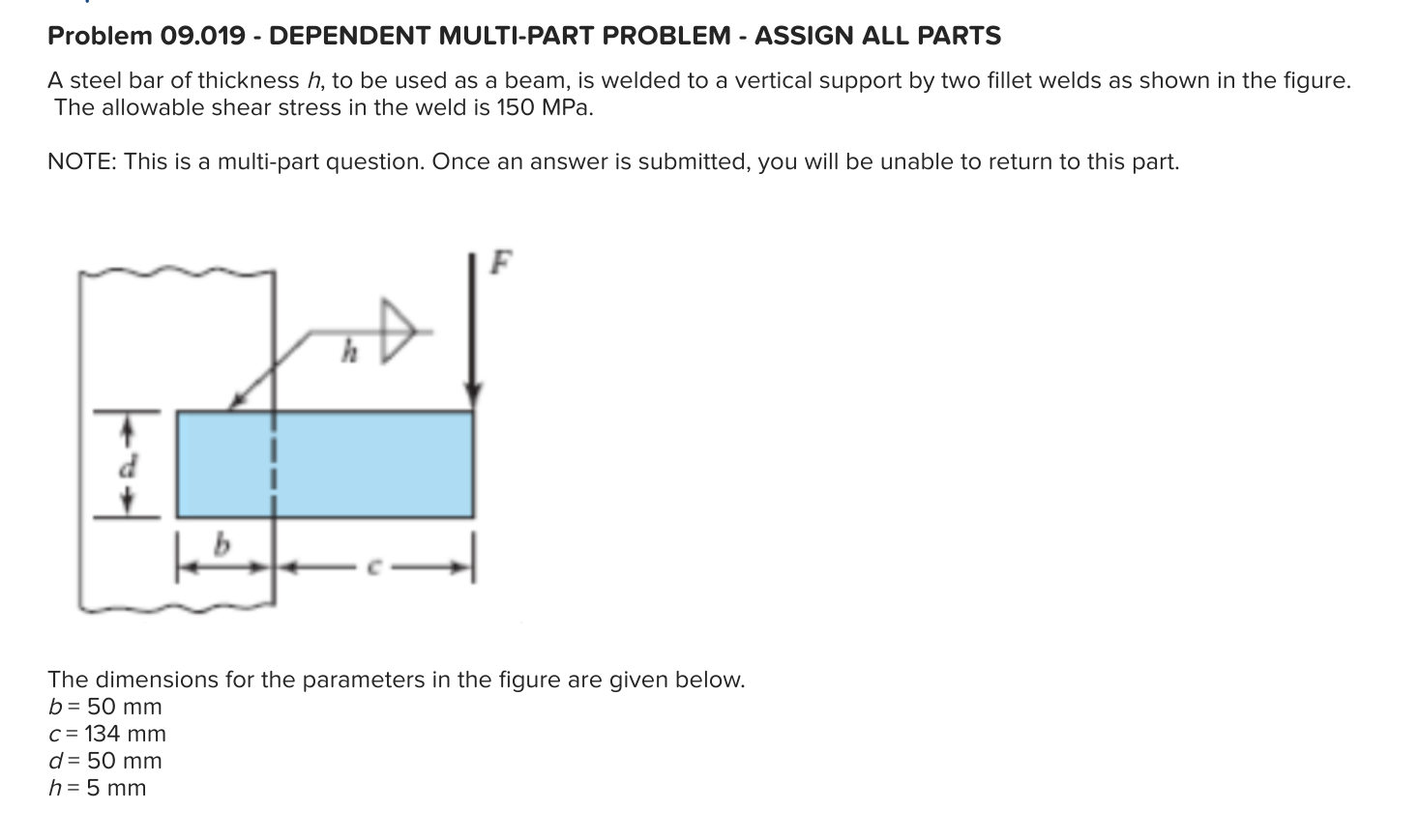 Solved Problem 09.019 - DEPENDENT MULTI-PART PROBLEM - | Chegg.com