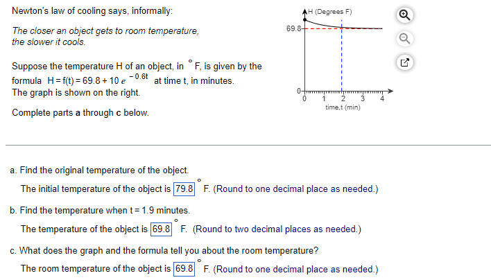 Solved Newton's law of cooling says, informally: The closer | Chegg.com