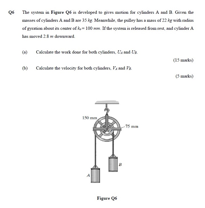 Solved Q6 The system in Figure Q6 is developed to gives | Chegg.com