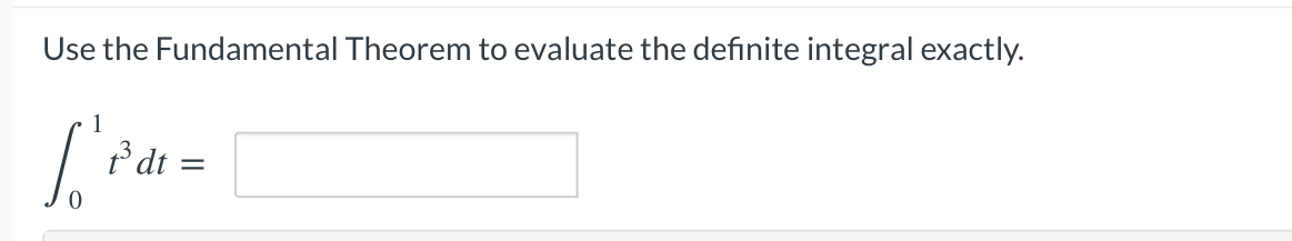 Solved Use the Fundamental Theorem to evaluate the definite | Chegg.com