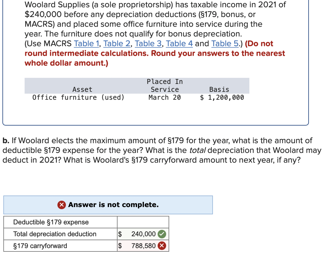 Solved Woolard Supplies a Sole Proprietorship Has Taxable Chegg