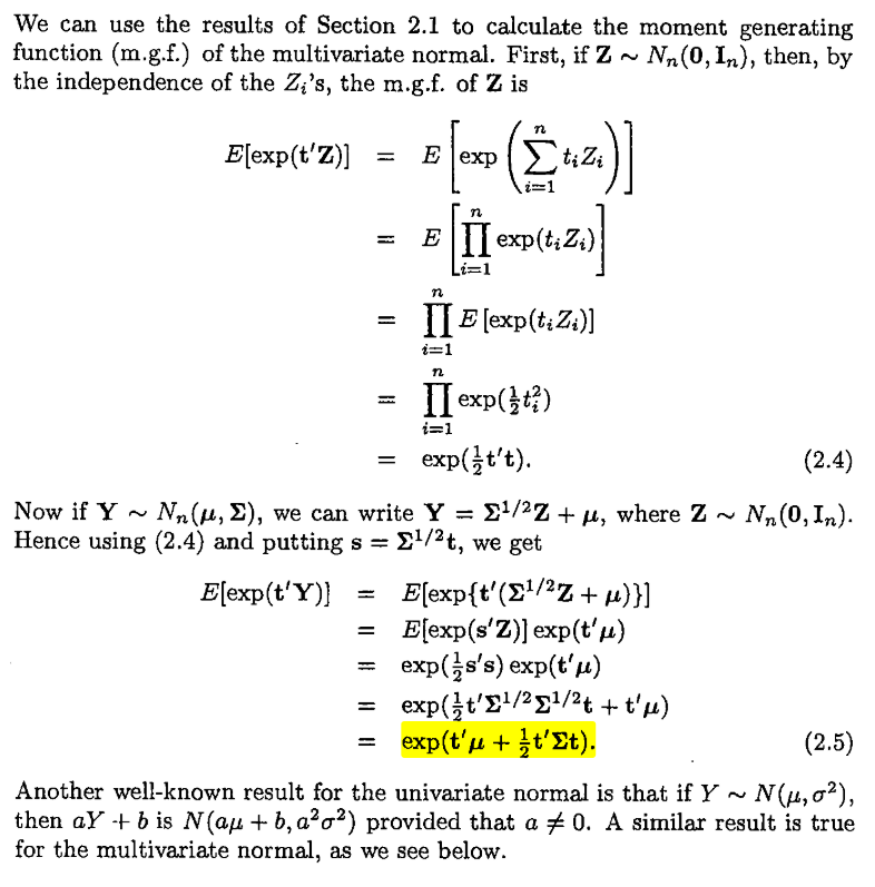 Solved Let Σ be a positive-definite n×n matrix and μ an | Chegg.com