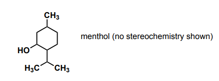 Solved of the 8 possible stereoisomers of menthol one pair | Chegg.com