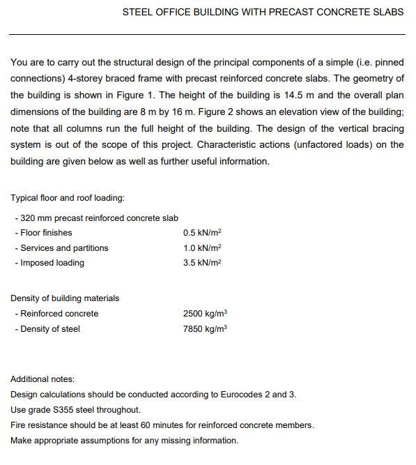 6. Calculation of design loads in precast concrete | Chegg.com