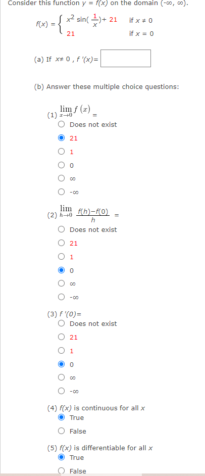 Solved Consider this function y = f(x) on the domain (-00, | Chegg.com