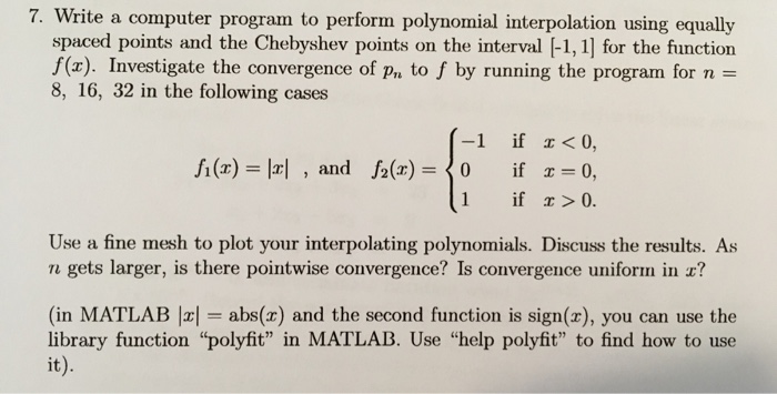 Solved 7. Write a computer program to perform polynomial | Chegg.com