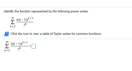 Solved Identify the function represented by the following | Chegg.com