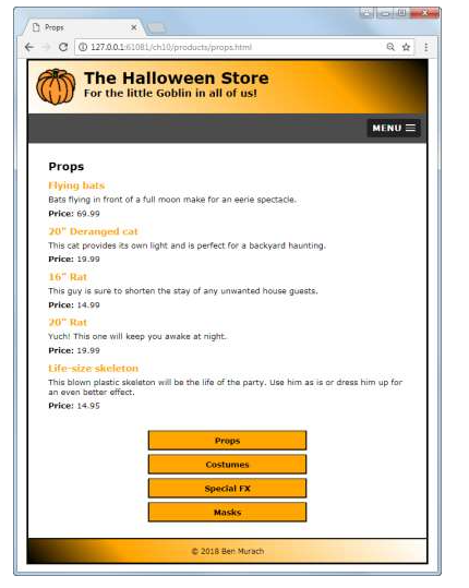 Solved 9PG - Halloween Using a Grid Layout The answer needs | Chegg.com